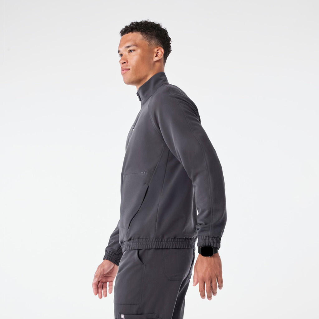 men's Charcoal Cobaki - Scrub Jacket – FIGS TEAMS